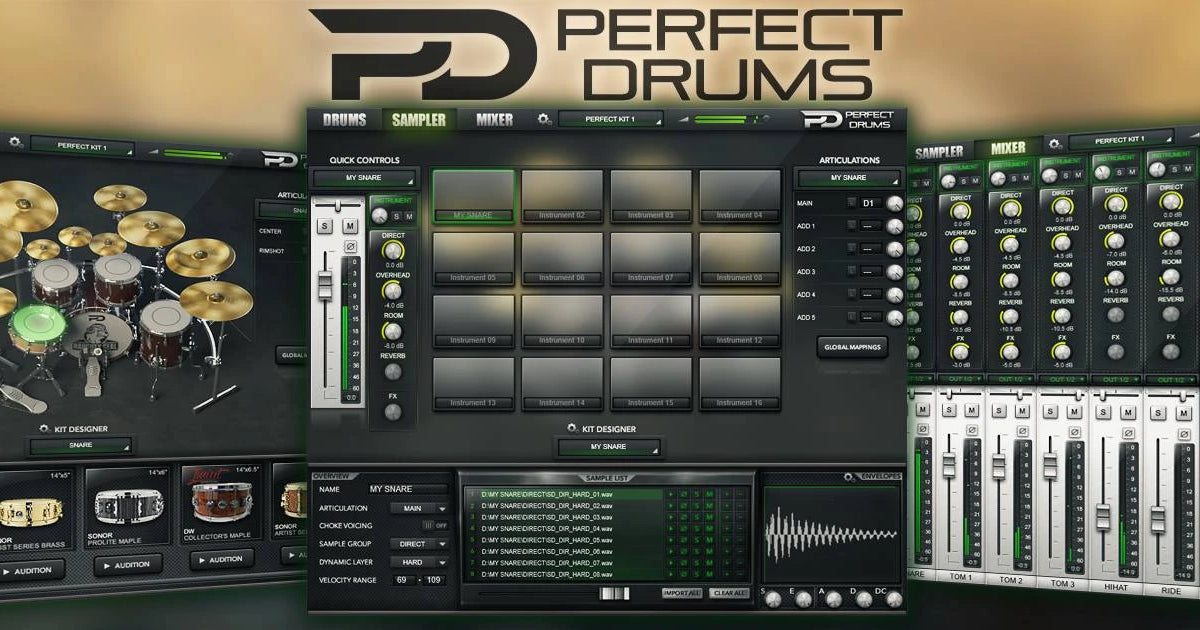 Perfect Drums Templates for Sale | Pro Drum Kits| Develop Device